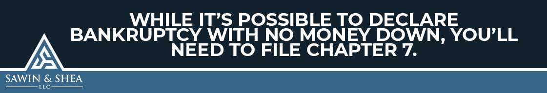How Can You File For Bankruptcy With No Money?